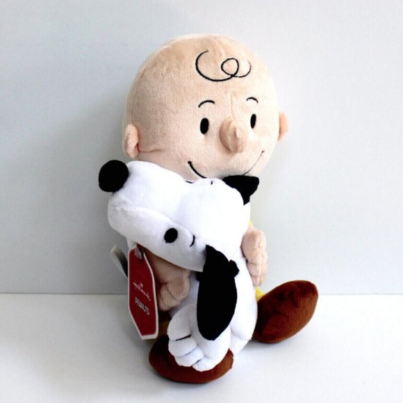 Hallmark | Toys | Hallmark Peanuts Charlie Brown Snoopy Hugging Plush ...